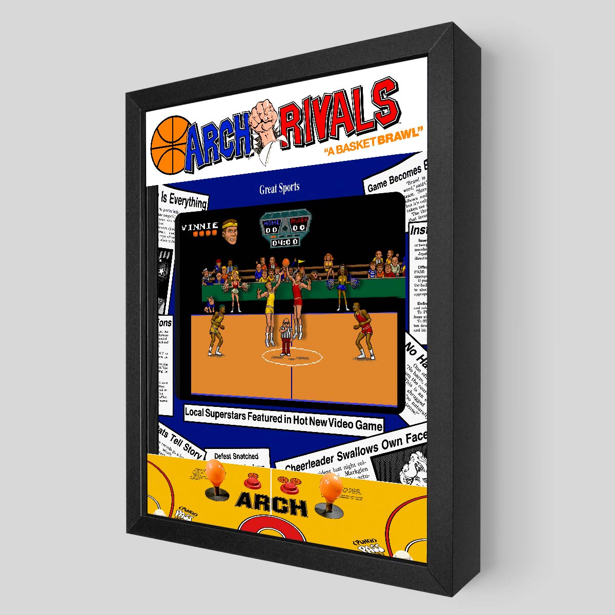 Arch Rivals Shadowbox Art | Artovision