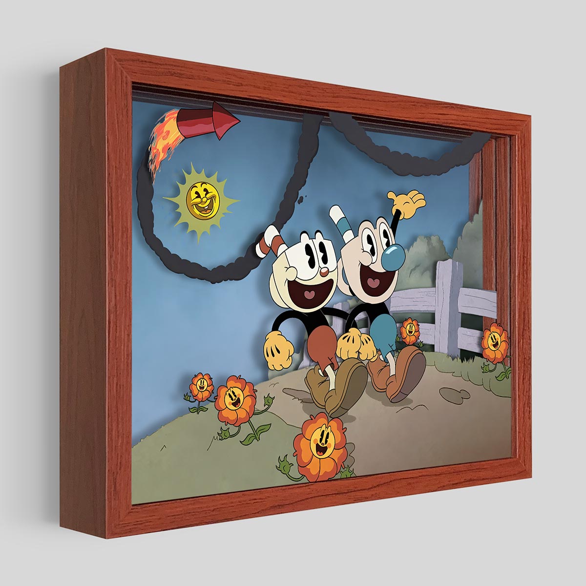 Cuphead Show Shadowbox Art | Artovision