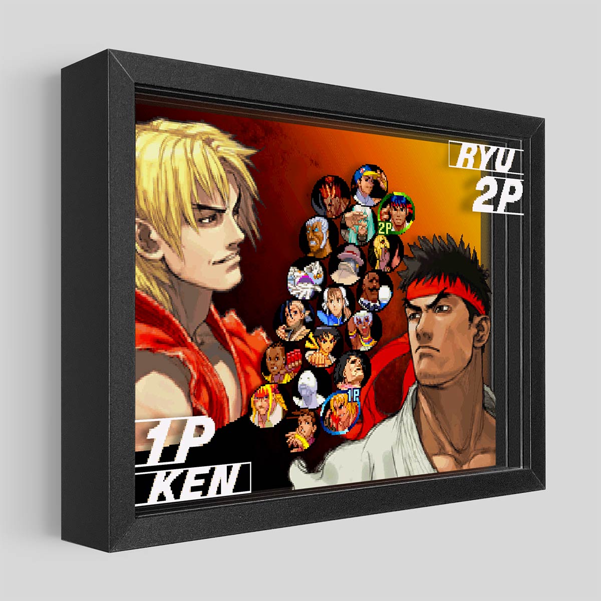 Street Fighter III : 3rd Strike - Ken vs. Ryu Select Shadowbox Art ...