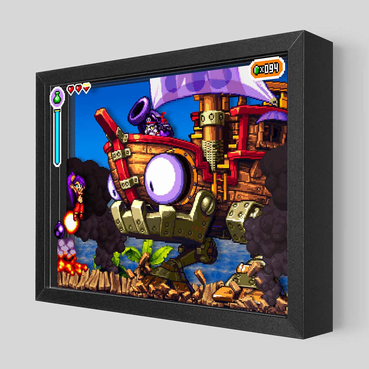 Shantae: Risky's Revenge Shadowbox Art | Artovision